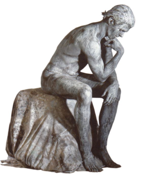 047 The Thinker - Living Sculptures